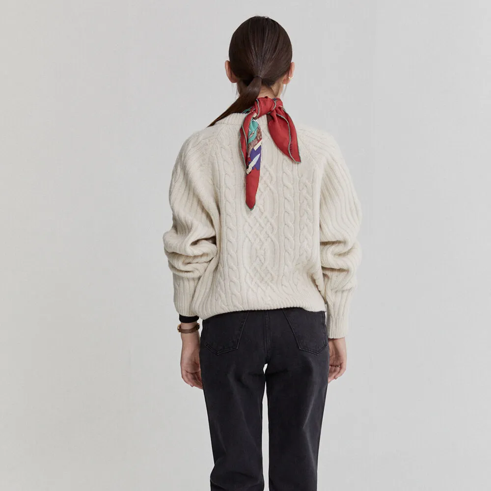 [RESTOCK] WIlliam Cable Sweater (ivory) - 감도 깊은 취향 셀렉트샵 29CM