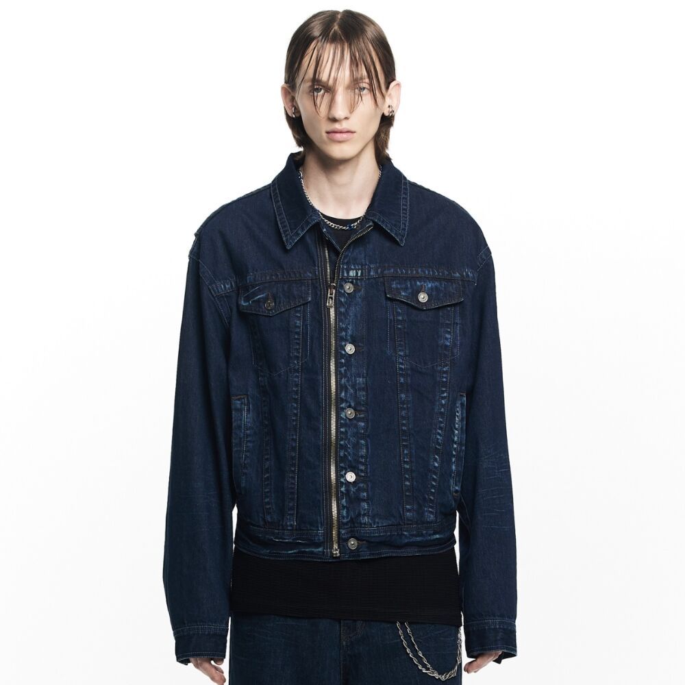 ONE SIDE ZIPPER DENIM JACKET D/INDIGO - 감도 깊은 취향 셀렉트샵 29CM