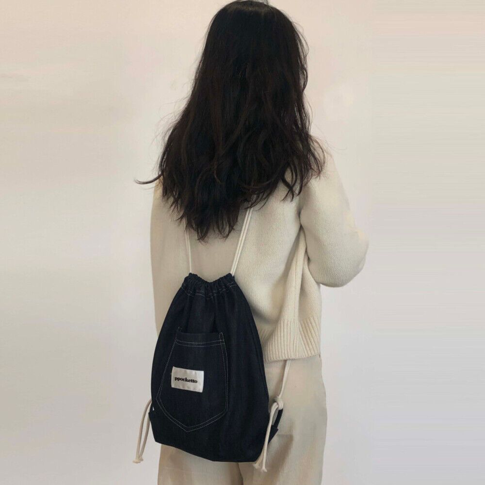 ppocketto denim string bag 뽀겟또 데님 스트링백 - 감도 깊은 취향 셀렉트샵 29CM