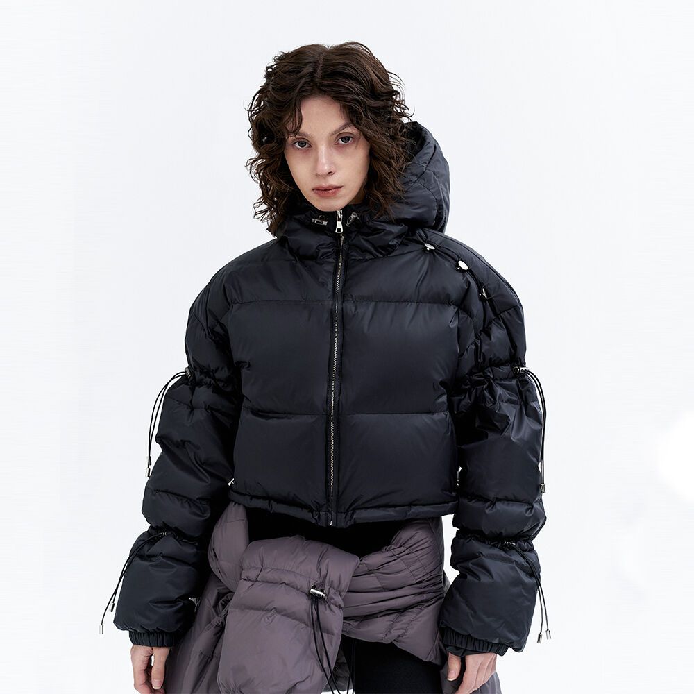 STRING TRIMMED DOWN JUMPER BLACK - 감도 깊은 취향 셀렉트샵 29CM