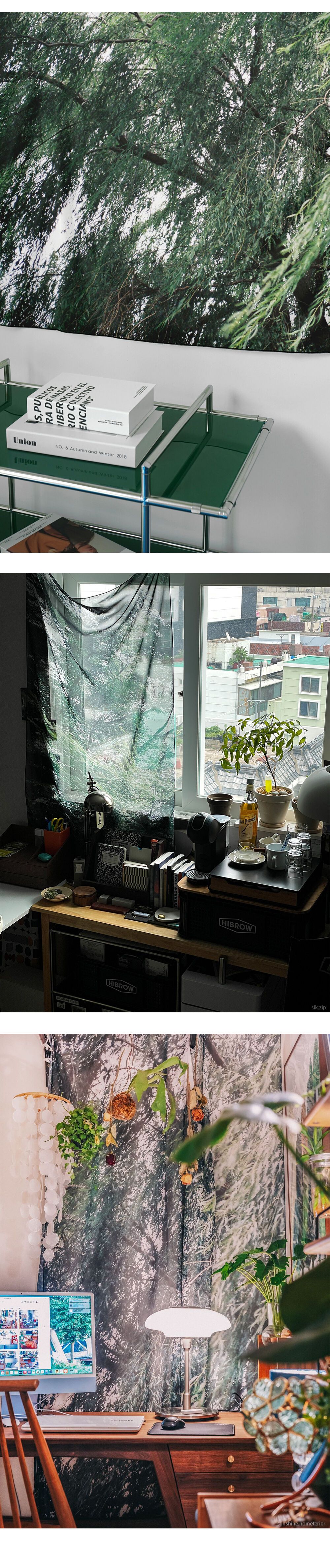 HOKMA GIM 작가, Dancing willow 쉬폰 패브릭 포스터 - 감도 깊은 취향 셀렉트샵 29CM