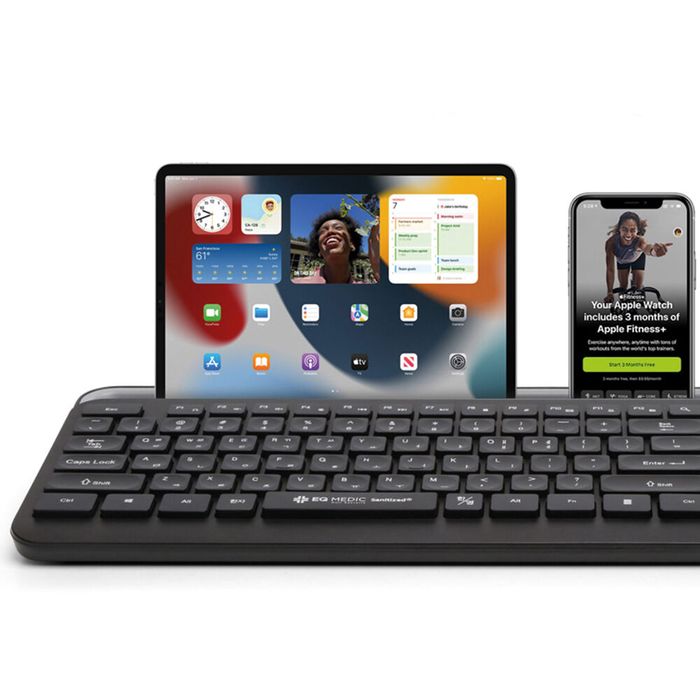 이큐메딕 항균 거치형 저소음 무선 키보드 마우스 세트 SANITIZE-WS1 - 감도 깊은 취향 셀렉트샵 29CM