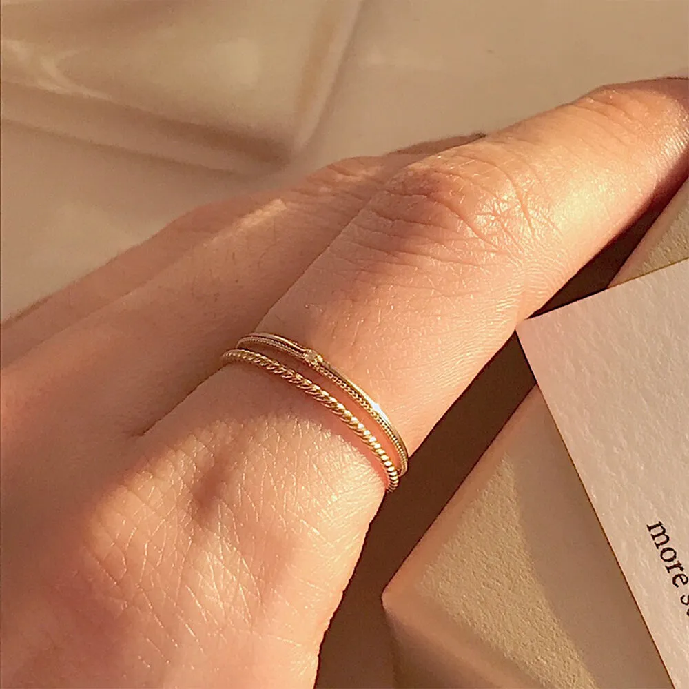 14k gold 프렌 링 (민자, 큐빅 반지) - 감도 깊은 취향 셀렉트샵 29CM