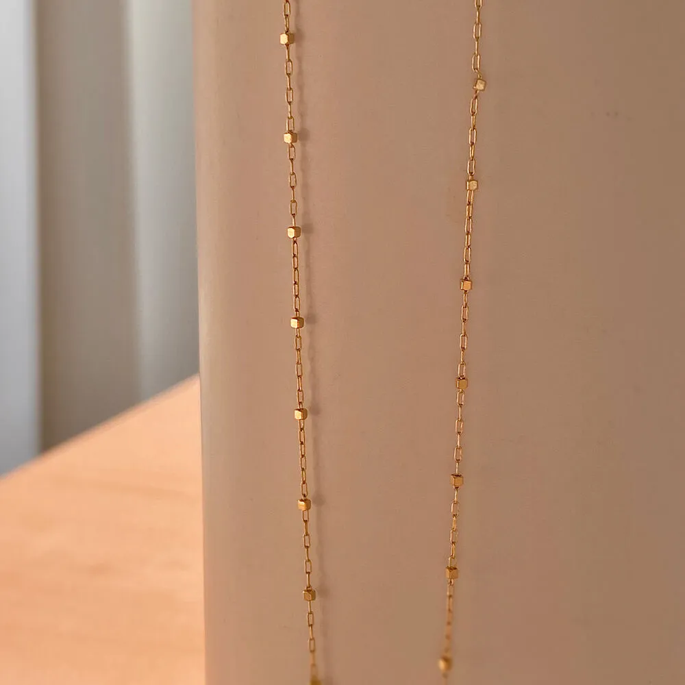 14k gold 스퀘어 체인 네크리스 - 감도 깊은 취향 셀렉트샵 29CM