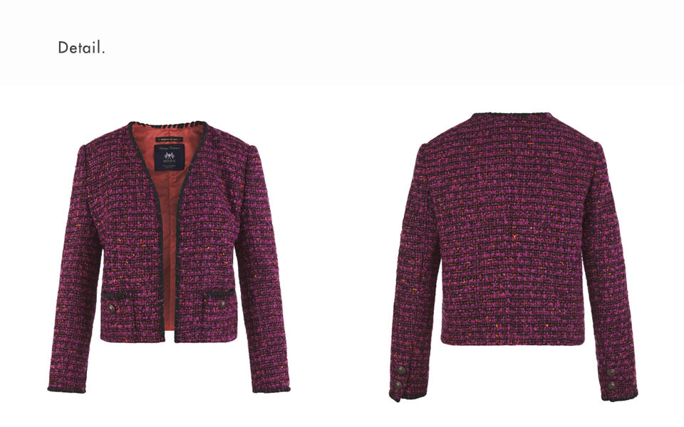 ROYAL MOON TWEED JACKET_BLACK PINK - 감도 깊은 취향 셀렉트샵 29CM