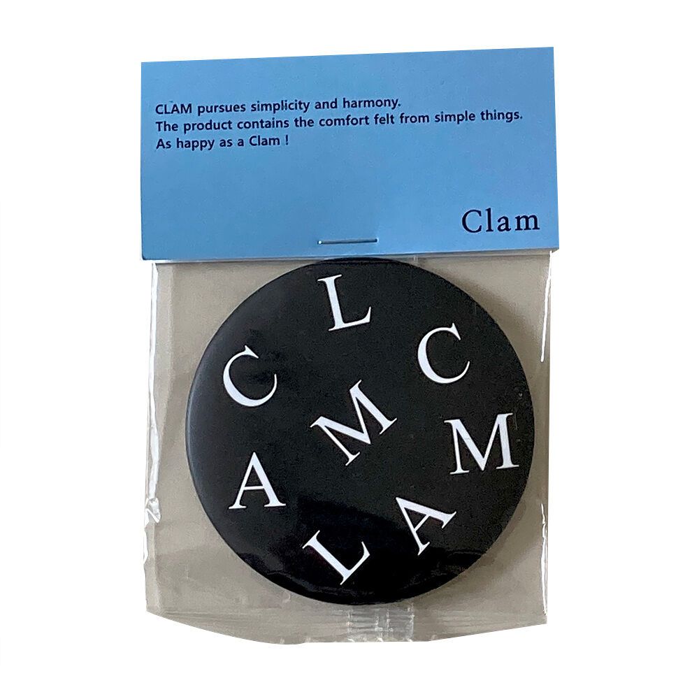 Clam hand mirror _ Black lettering - 감도 깊은 취향 셀렉트샵 29CM