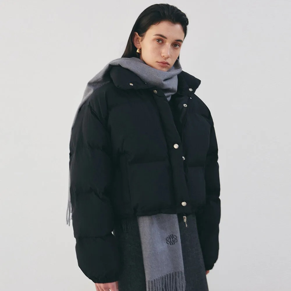 HIGHNECK PUFFER SHORT PADDING_BLACK - 감도 깊은 취향 셀렉트샵 29CM