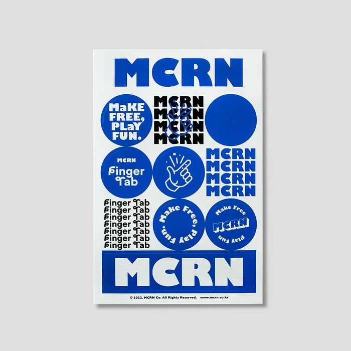 MCRN 엠씨알엔 디자인 스티커 블루 - 감도 깊은 취향 셀렉트샵 29CM