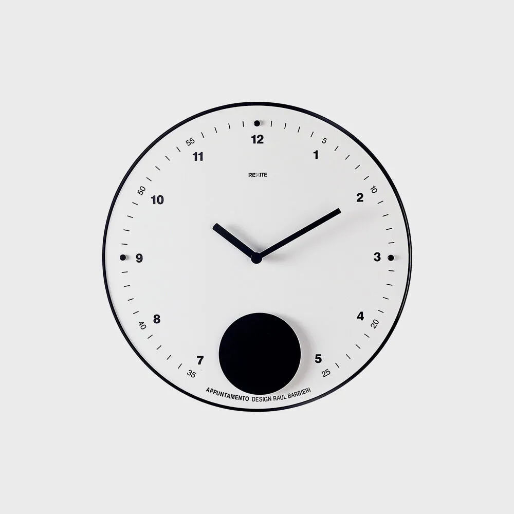 [REXITE] 988.Appuntamento Pendulum Wall Clock No.01 White - 감도 깊은 취향 ...