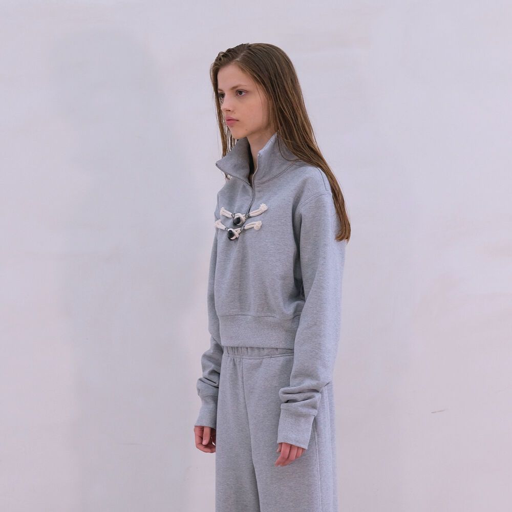 ELI DUFFLE HALF ZIPUP PULLOVER_GREY - 감도 깊은 취향 셀렉트샵 29CM