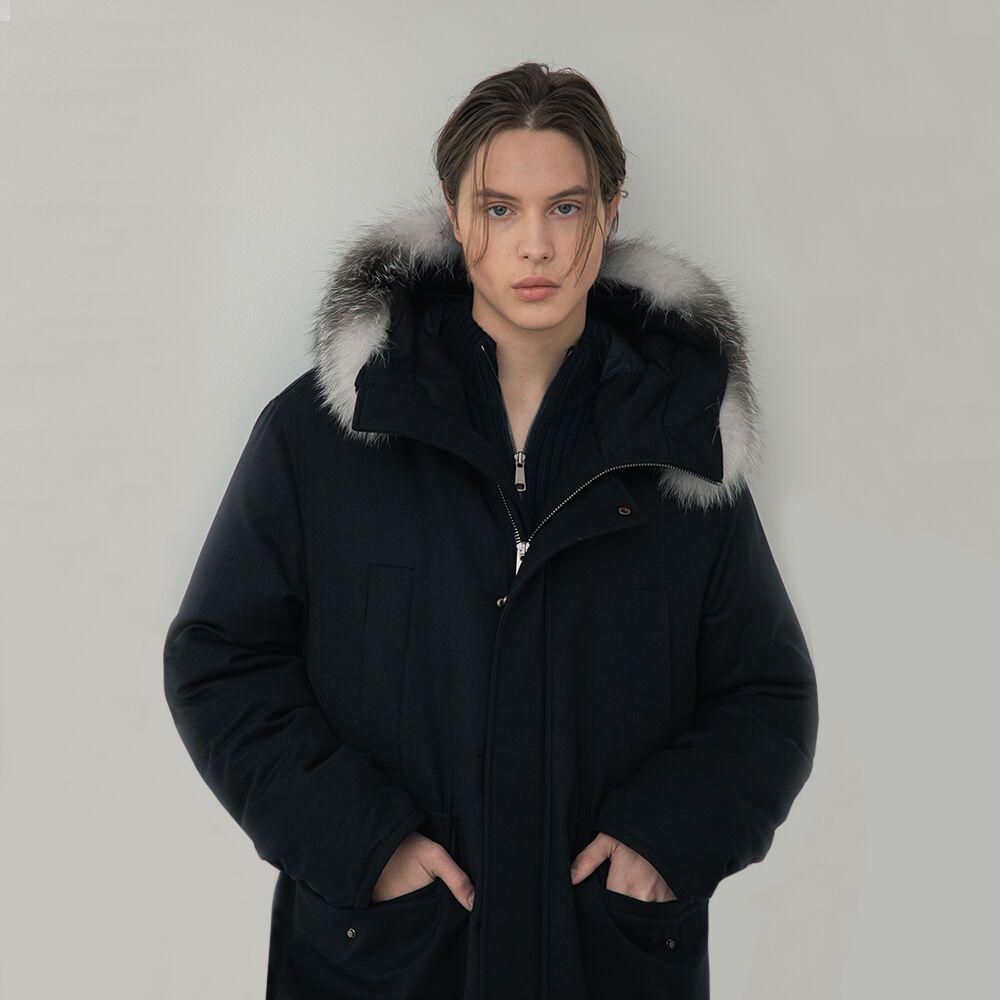 KIRED - FRAU GOOSE DOWN PADDING JUMPER NAVY (WOOL) - 감도 깊은 취향 셀렉트샵 29CM