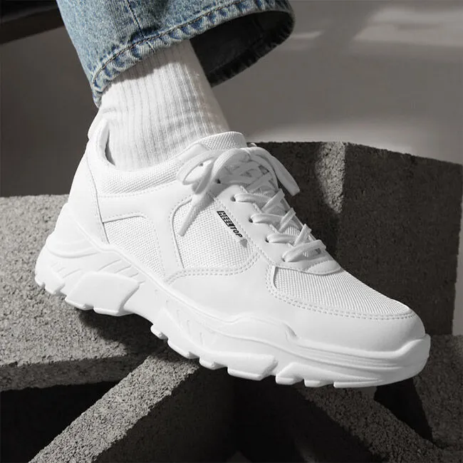 HT4718-WH 8cm 키높이 어글리 슈즈 지크 화이트 - 감도 깊은 취향 셀렉트샵 29CM