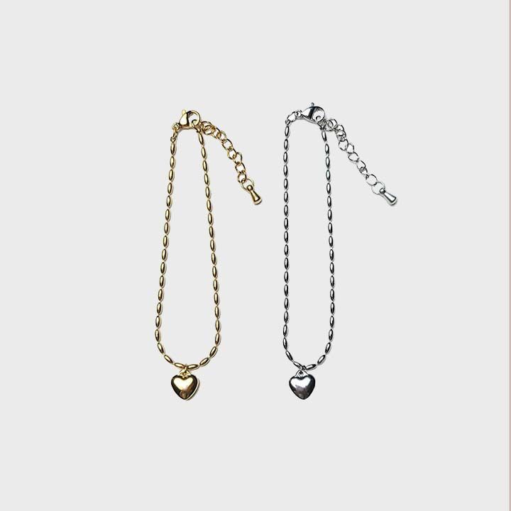 하트 데일리 브레이슬릿 (2COL) - 감도 깊은 취향 셀렉트샵 29CM