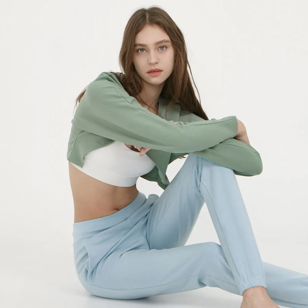 여성 요가복 DEVI-T0088-올리브 필라테스 언밸런스 브이 볼레로 - 감도 깊은 취향 셀렉트샵 29CM