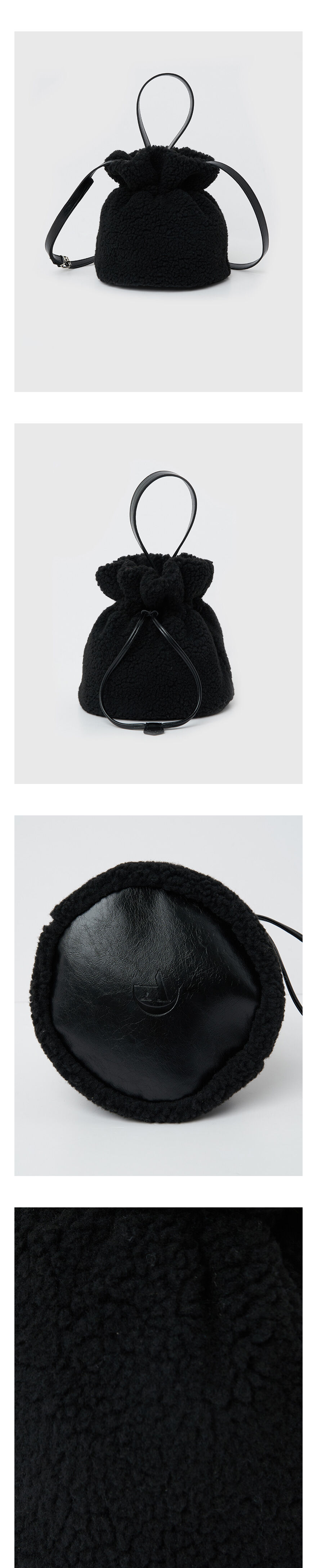 Shearing fleece bucket bag - black - 감도 깊은 취향 셀렉트샵 29CM