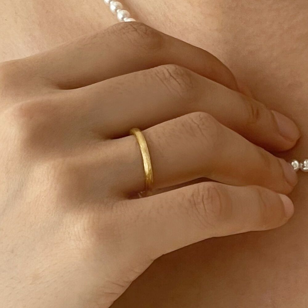 shiny texture gold ring - 감도 깊은 취향 셀렉트샵 29CM