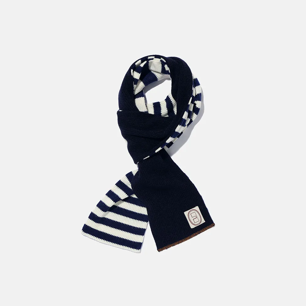 Striped knit muffler / Navy ivory - 감도 깊은 취향 셀렉트샵 29CM