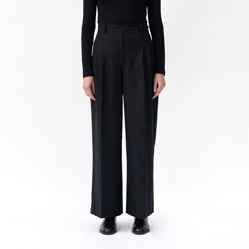 Two Pintuck Slacks / Black - 감도 깊은 취향 셀렉트샵 29CM