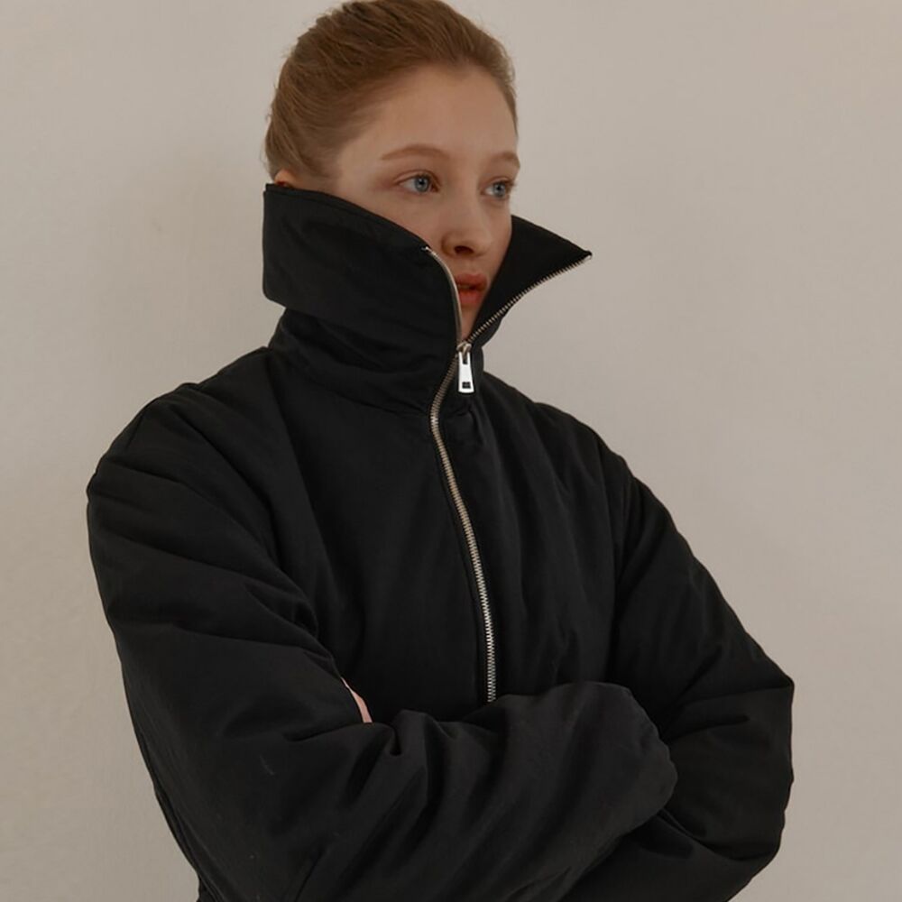 Mid Length Lightweight Padded Jumper black (WE3138T105) - 감도 깊은 취향 셀렉트샵 ...