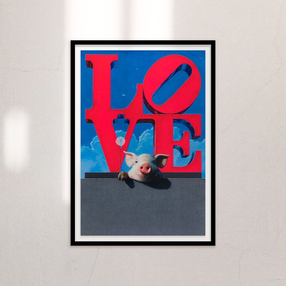 [액자] Olivia over the Wall(LOVE-Robert Indiena) / 송형노 - 감도 깊은 취향 셀렉트샵 29CM