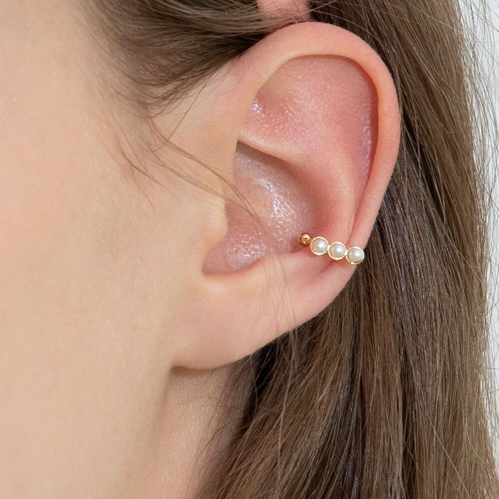 three pearl earcuff - 감도 깊은 취향 셀렉트샵 29CM