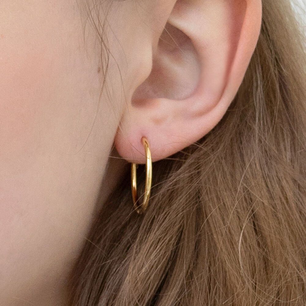 22mm simple ring earrings (2colors) - 감도 깊은 취향 셀렉트샵 29CM