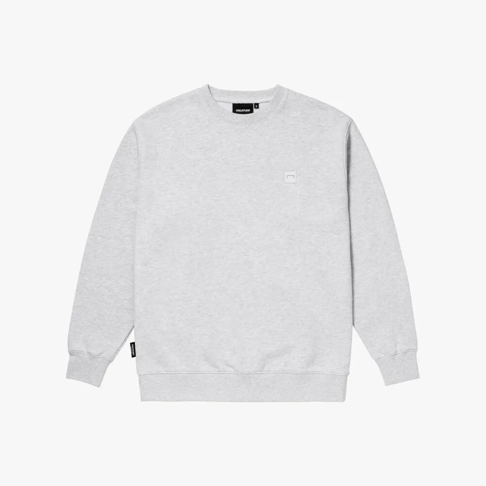 ESSENTIAL APPLIQUE SWEAT-MELANGE GREY - 감도 깊은 취향 셀렉트샵 29CM