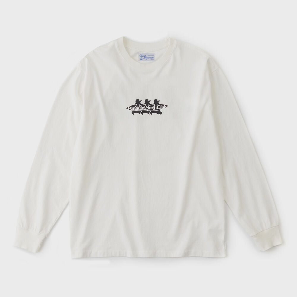 PENGUIN SURF CLUB L/S T-SHIRT (WHITE) - 감도 깊은 취향 셀렉트샵 29CM