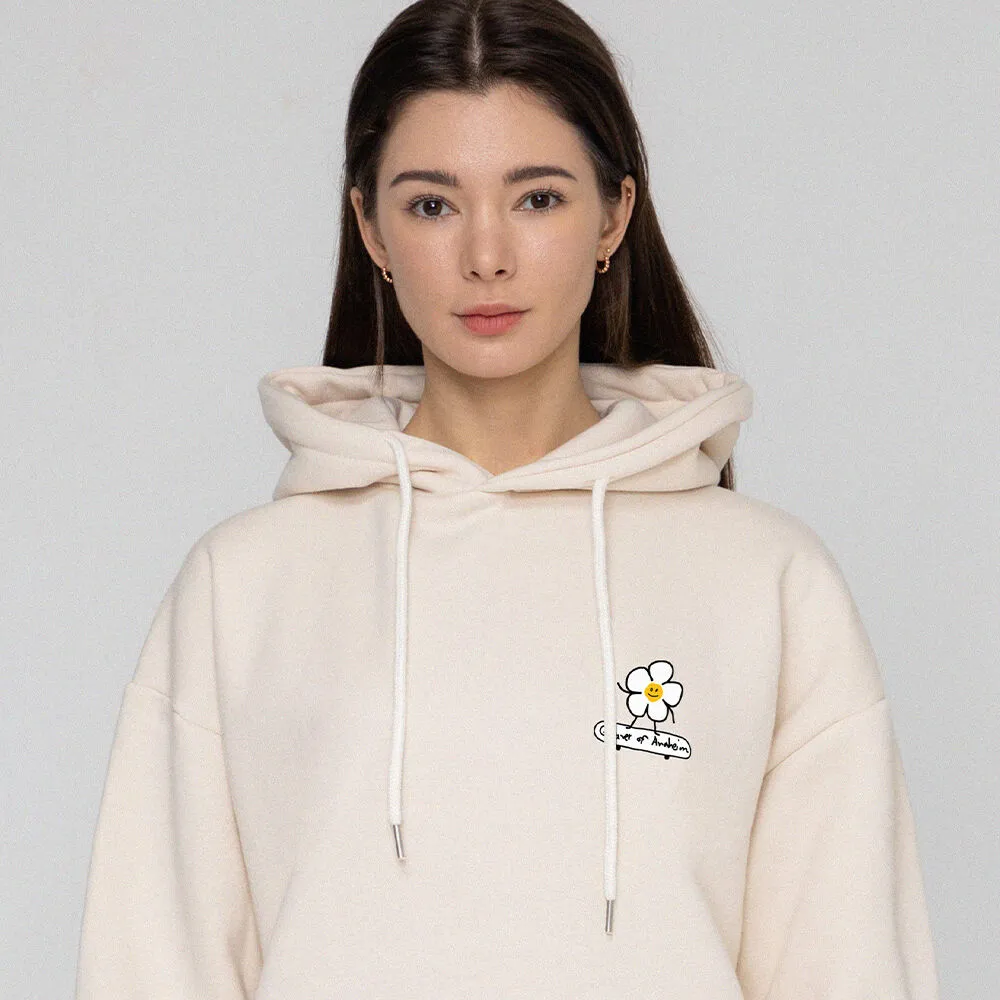 [UNISEX]플라워보드 스마일 후드티_크림 - 감도 깊은 취향 셀렉트샵 29CM