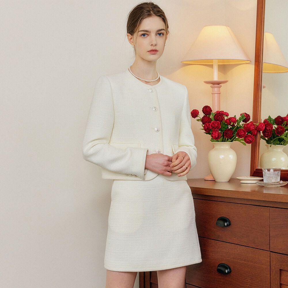 MIYA TRIMMED TWEED SET UP_3colors - 감도 깊은 취향 셀렉트샵 29CM