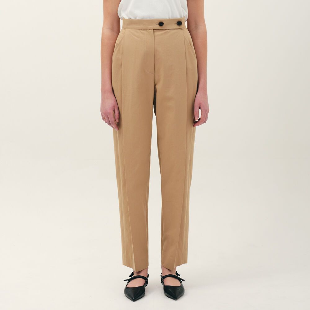 cropped tuck round pants_beige - 감도 깊은 취향 셀렉트샵 29CM