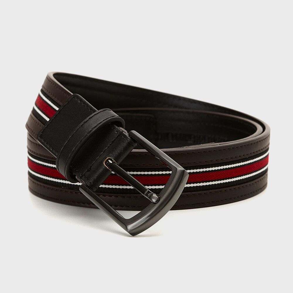 [DIEMS by STCO] 테이프 배색 캐쥬얼 벨트 (브라운) - 감도 깊은 취향 셀렉트샵 29CM