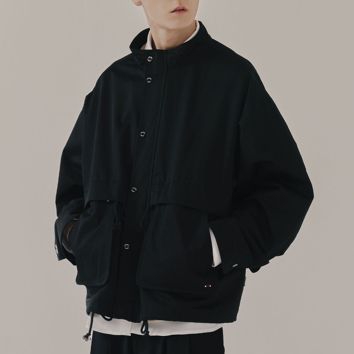 SQUARE POCKET FIELD JACKET_BLACK - 감도 깊은 취향 셀렉트샵 29CM