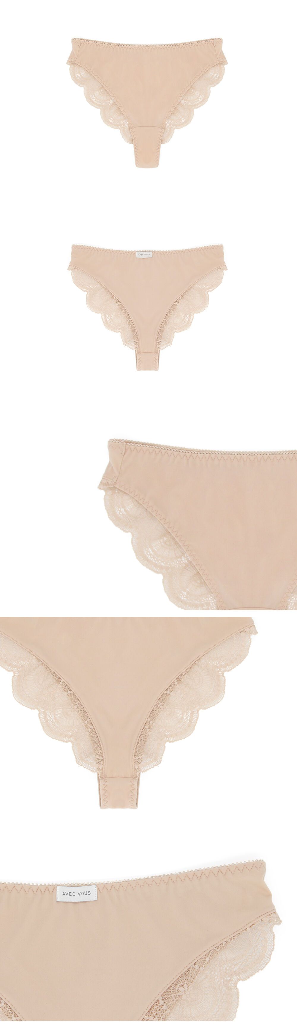 Lace Semi - T Briefs Nude (레이스 세미 티 브리프 누드) - 감도 깊은 취향 셀렉트샵 29CM