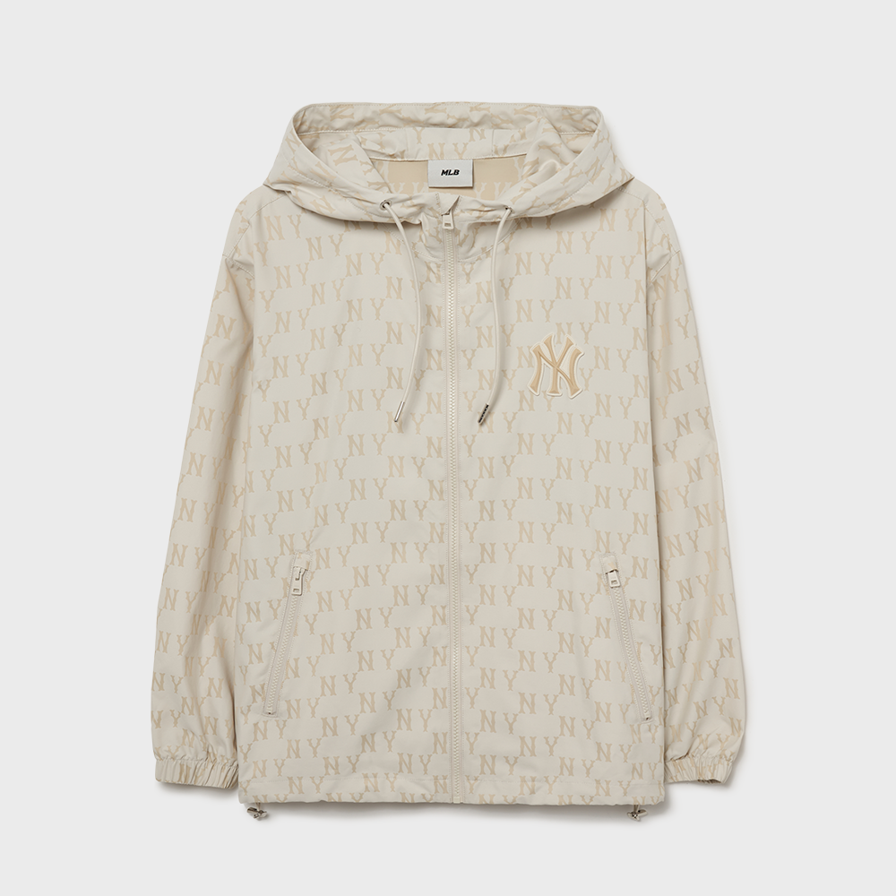 클래식 모노그램 전판패턴 자카드 바람막이 NY (Ivory) - 감도 깊은 취향 셀렉트샵 29CM