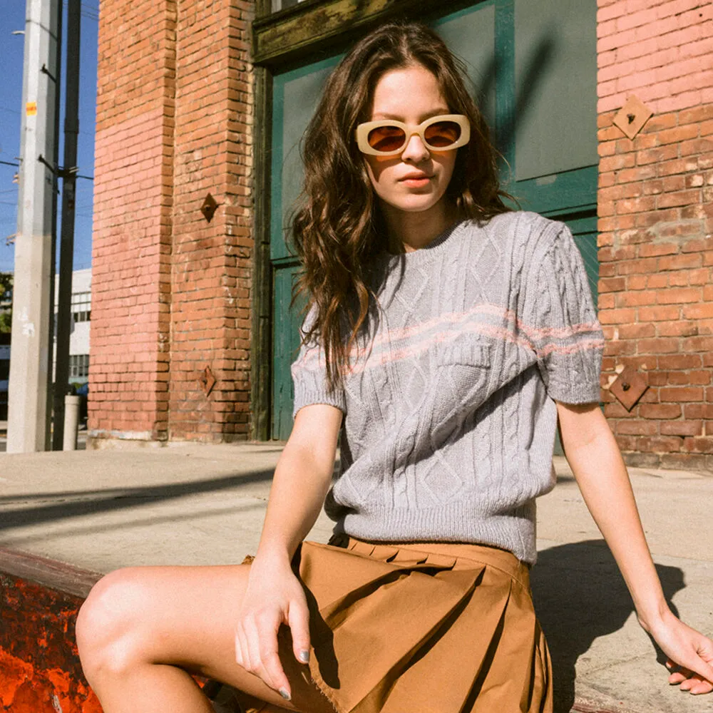 Color Line Twisted Knit (Gray) - 감도 깊은 취향 셀렉트샵 29CM