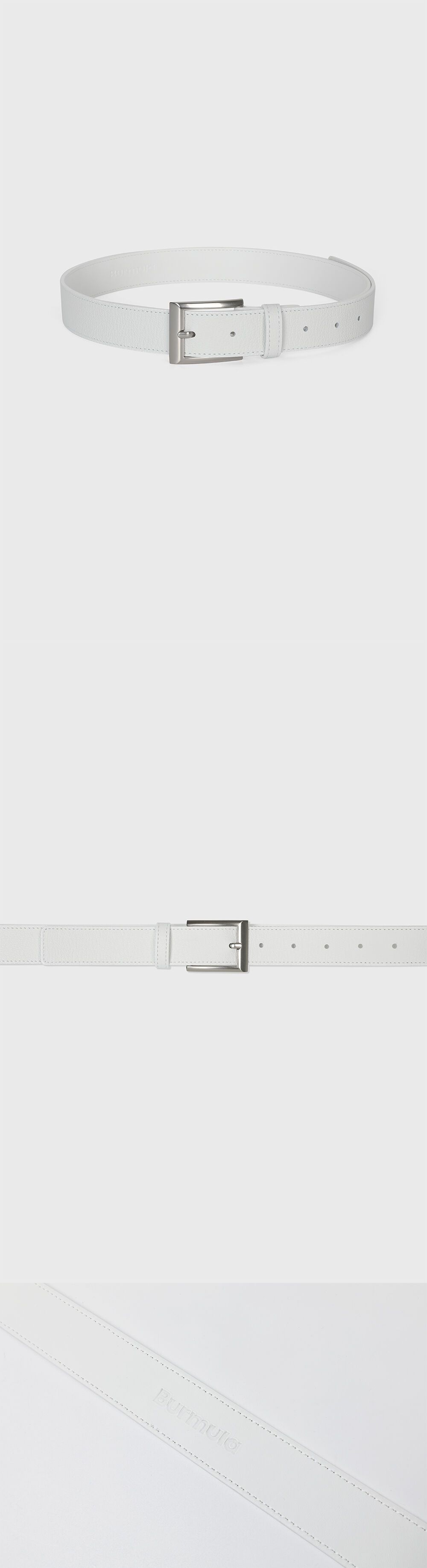 BASIC LEATHER BELT (WHITE) - 감도 깊은 취향 셀렉트샵 29CM
