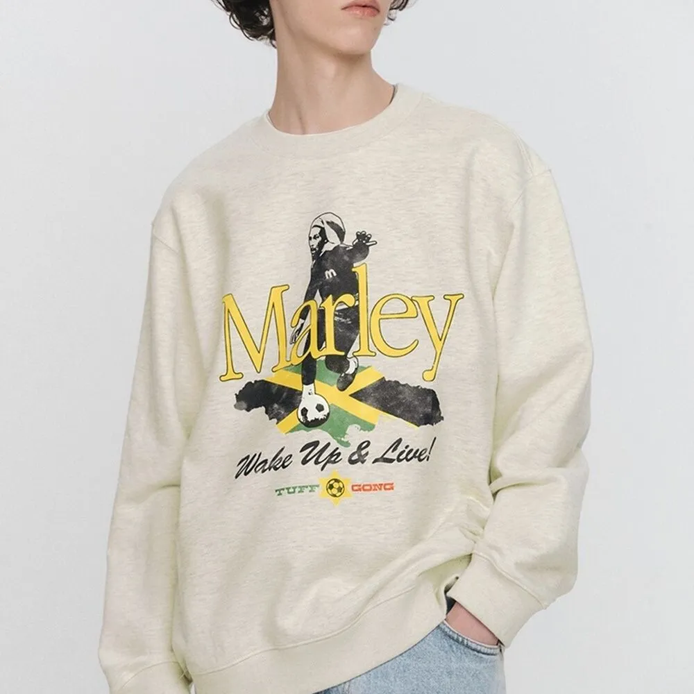 Bob Marley Wake Up & Live Sweatshirt Oat (BRENT2335) - 감도 깊은 취향 셀렉트샵 29CM