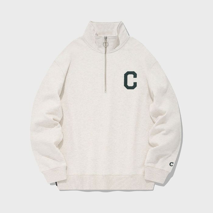 [23SS] C 로고 하프 집업 맨투맨 - 오트밀 - 감도 깊은 취향 셀렉트샵 29CM