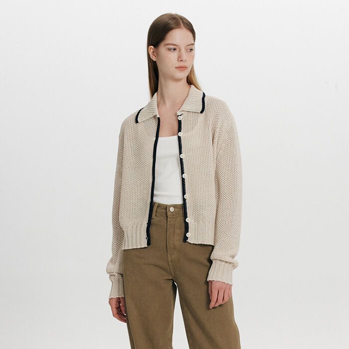 Weaving Paper Cardigan(Beige) - 감도 깊은 취향 셀렉트샵 29CM