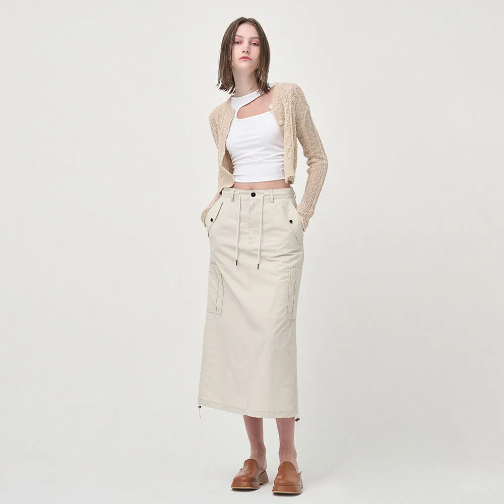 String Long Cargo Skirt, Cream - 감도 깊은 취향 셀렉트샵 29CM