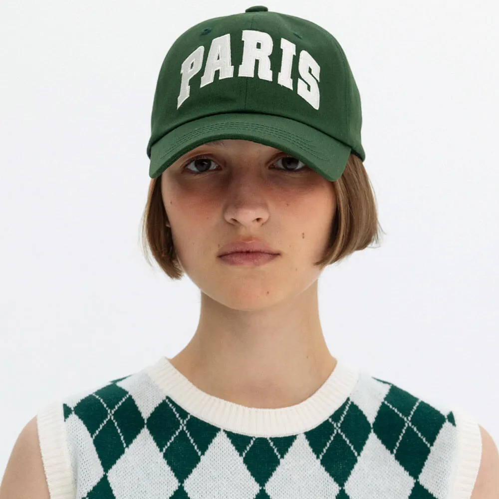PARIS BIG LOGO BALL CAP - GREEN - 감도 깊은 취향 셀렉트샵 29CM