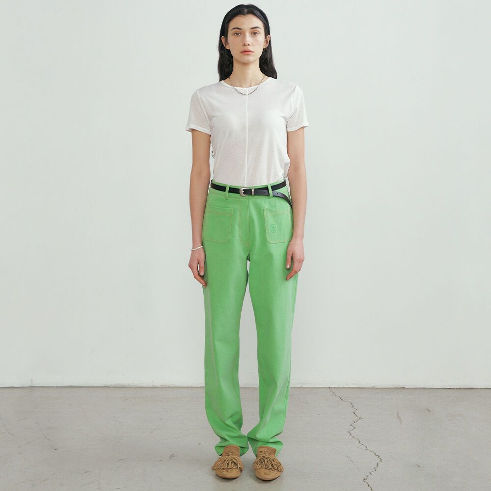 Sand washing pants Apple green - 감도 깊은 취향 셀렉트샵 29CM