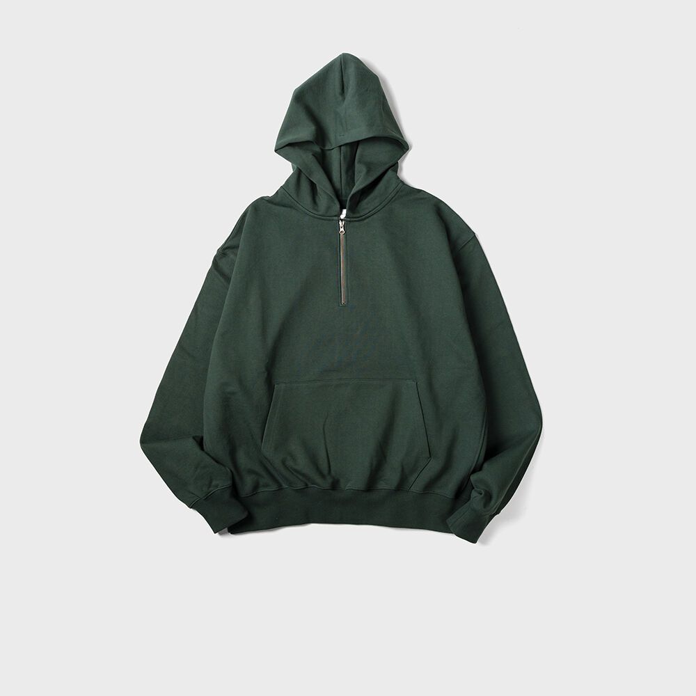 HALF ZIP-UP HOODIE (green) - 감도 깊은 취향 셀렉트샵 29CM