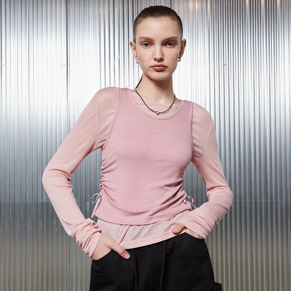 L2 LAYERED T-SHIRT(PINK) - 감도 깊은 취향 셀렉트샵 29CM