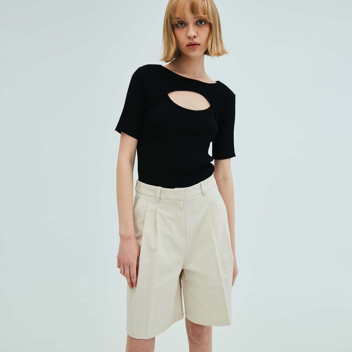 Pintuck Bermuda Cotton Pants_ Cream - 감도 깊은 취향 셀렉트샵 29CM