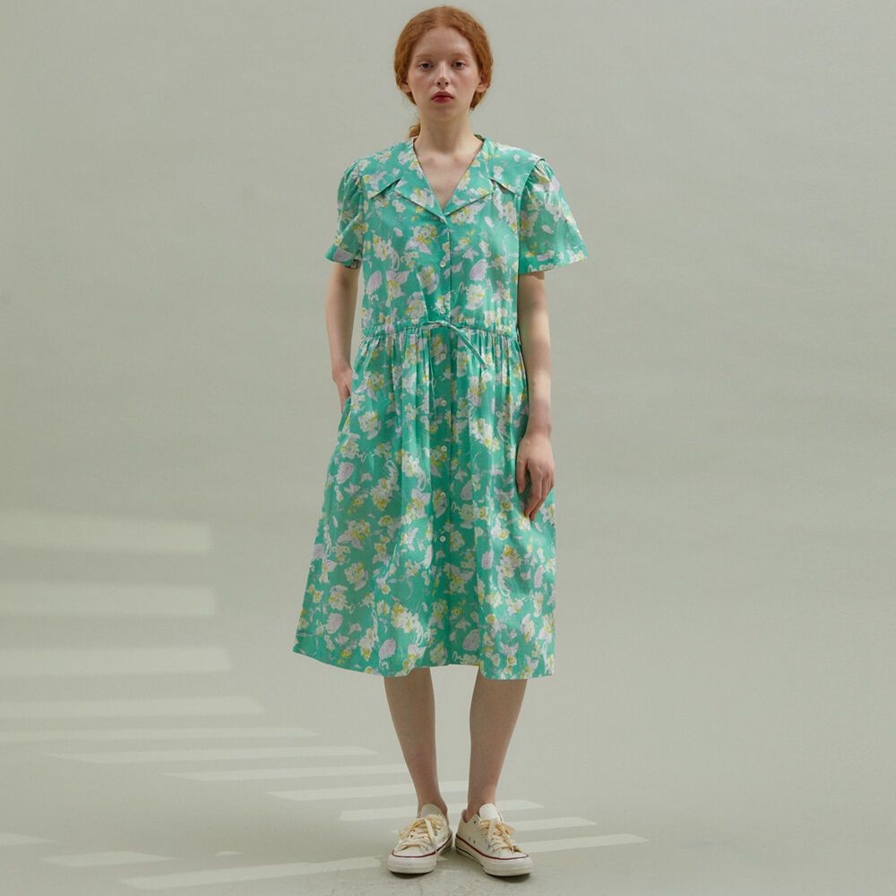 Flower String Shirt One-Piece Mint - 감도 깊은 취향 셀렉트샵 29CM