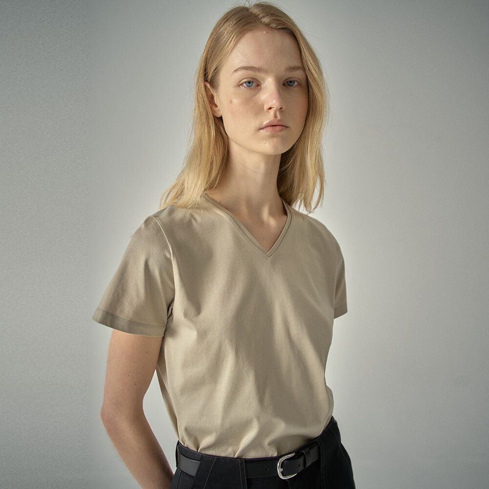 실켓 코튼 브이넥 티셔츠_4color - 감도 깊은 취향 셀렉트샵 29CM