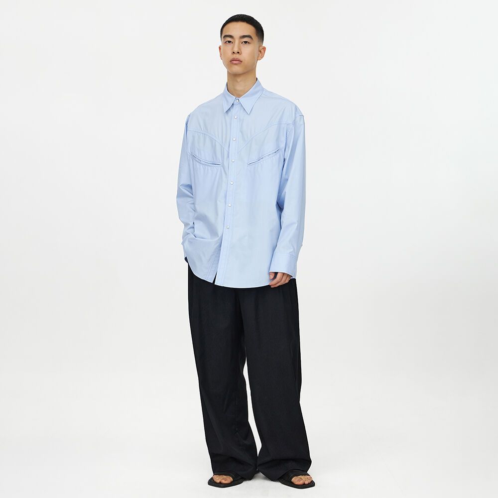 23SS 3-Pleats Pants Navy Jacquard (29CM Exclusive) - 감도 깊은 취향 셀렉트샵 29CM