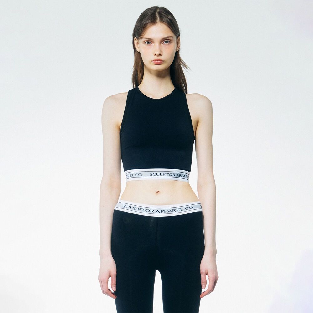 Banding Support Bra Top Black - 감도 깊은 취향 셀렉트샵 29CM